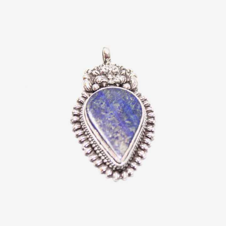 Lapis Vairab Stone Pendent | Daraz.com.np