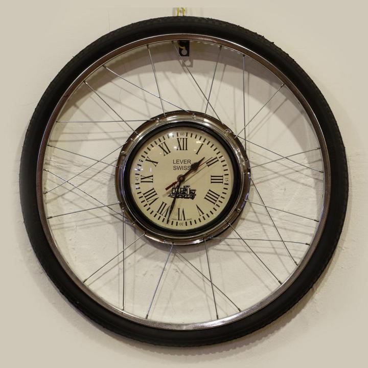 Tyre Clock Wall Hanger - Black | Daraz.com.np