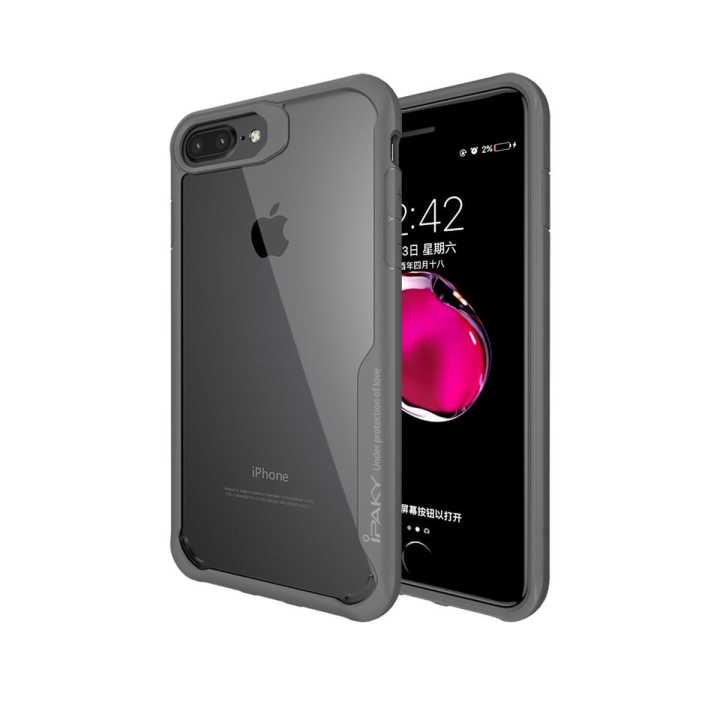 IPAKY Heavy Duty Clear Case For iPhone 7 Plus Flexible Bumper ...