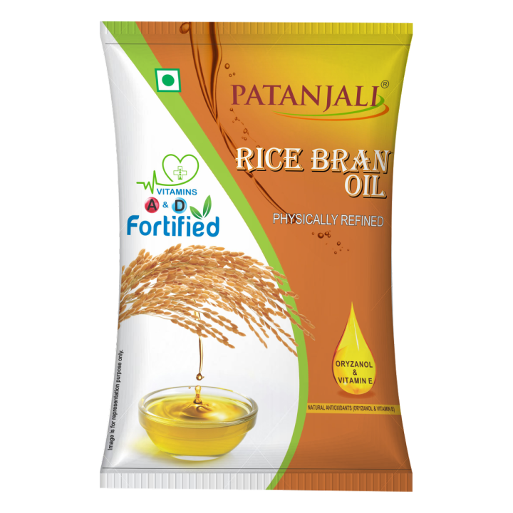 Patanjali Indian Rice Bran Oil 1ltr Pouch Pack of 2 | Daraz.com.np
