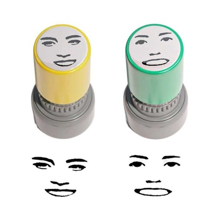 Toy DIY Engraved Self-Inking Stamp Printing Toys Novelty Face Engraved ...