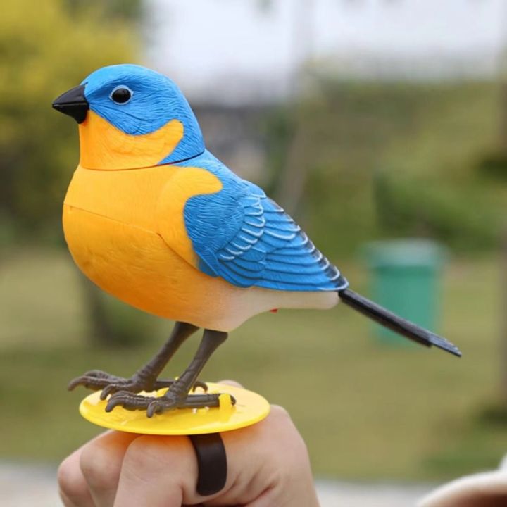 Birthday Gift Motion Sound Control Electric Singing Bird Artificial ...