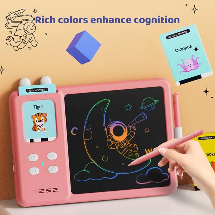 Learning Educational Toys, Talking Flash Cards with LCD Writing Tablet ...