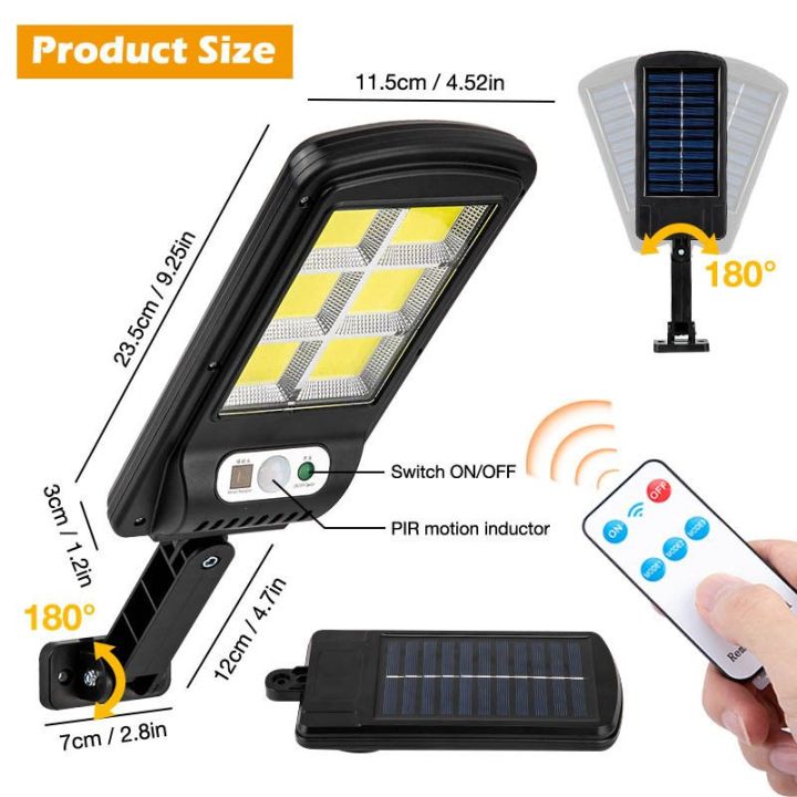 Cold LED with Street Light Mini Light COB Rechargeable Solar Sensor ...