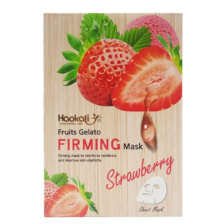 Fruits Of The Wokali Strawberry Firming Mask (pack of 10 sheets ...