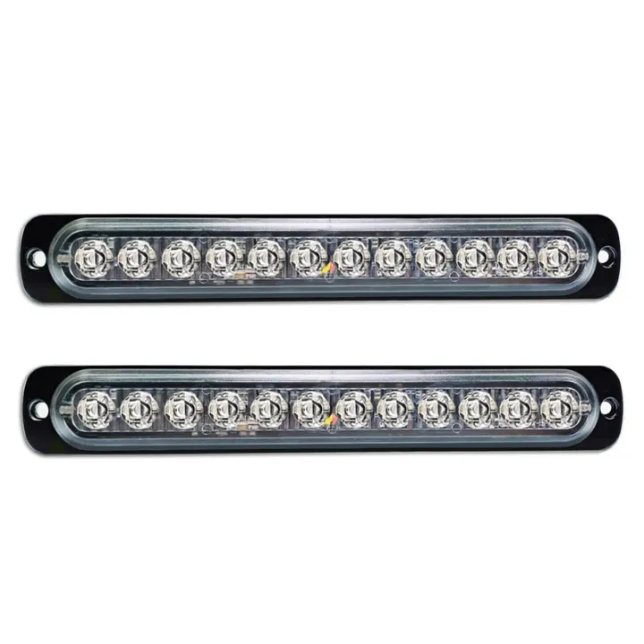 12LED Safety Emergency Flashing Lights Warning Light 12V-24V Strobe ...