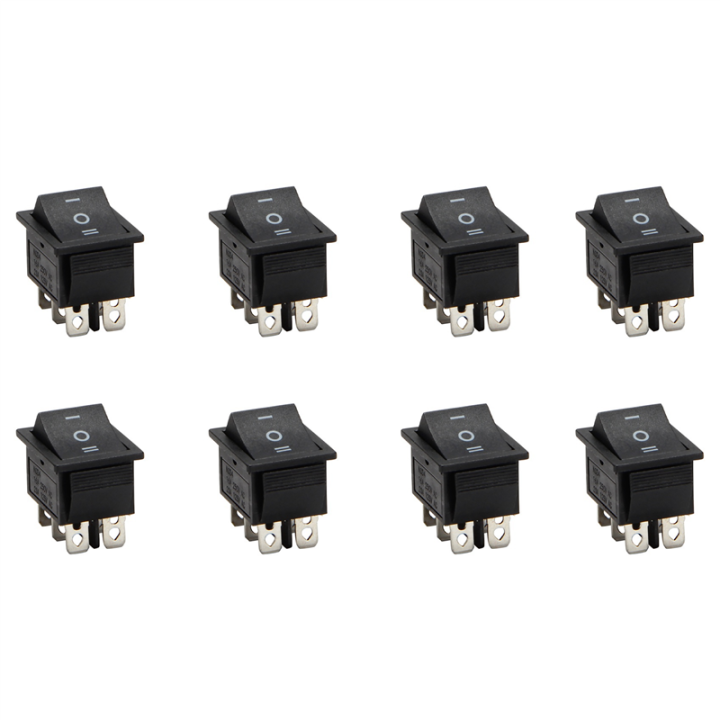 Sptrry8X 6-Terminals 3 Position ON/OFF/on DPDT Boat Rocker Switch 16A ...