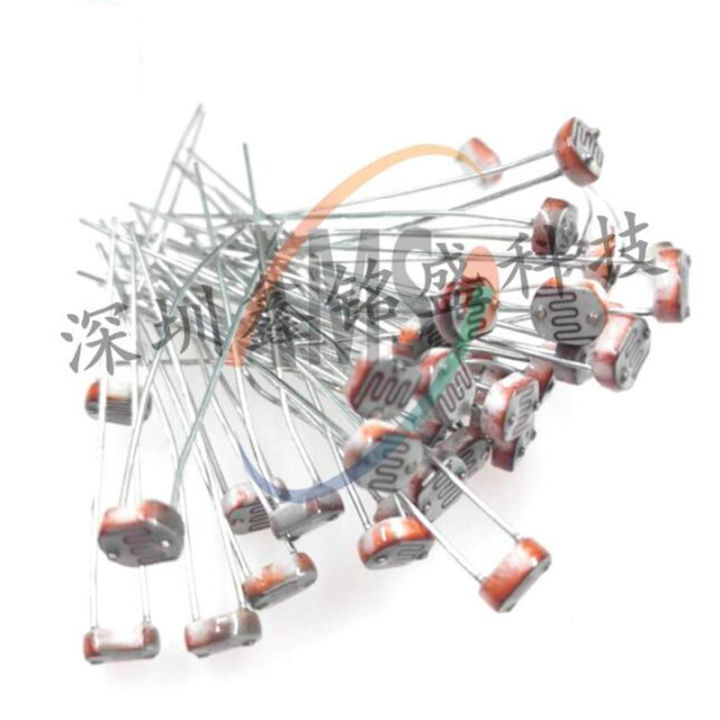 50pcs GL5528 Light Dependent Resistor 5MM Photoresistor LDR5528 | Daraz ...
