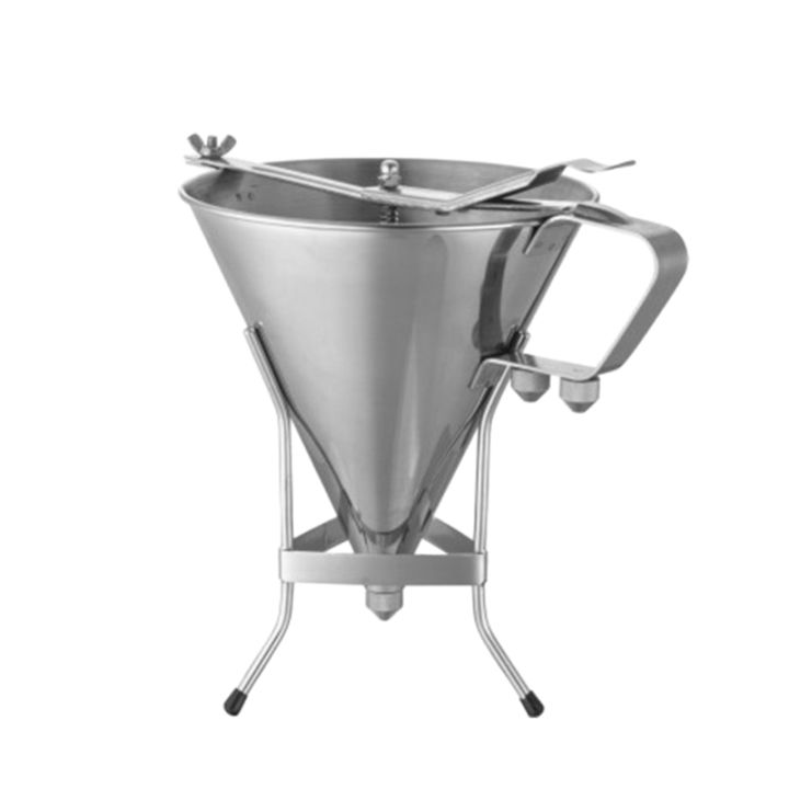 Stainless Steel Confectionery Funnels with Stand and 3 Nozzles ...