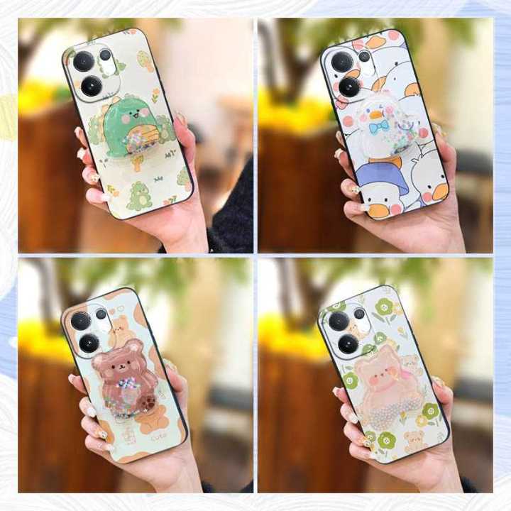Cartoon Rotatable stand Phone Case For VIVO V70 5G Silicone Anti-dust ...