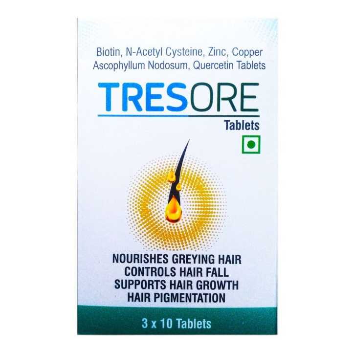 Tresore Biotin Tablets, 30 tab, For Hair growth and Nails | Daraz.com.np