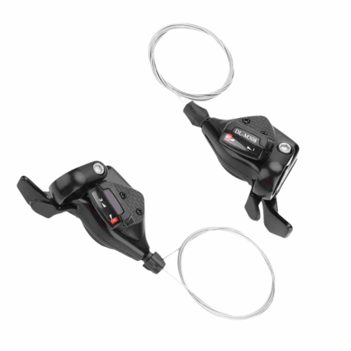1 pair Durable 3X7/8/9 Speed Bicycle Gear Shift Derailleur Black with ...