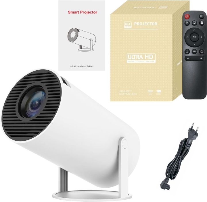 Mini Projector, Native 1080P with 4K Support, Projector with WiFi 6.BT5 ...