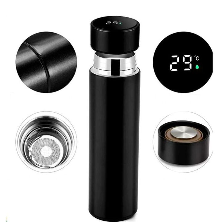 Digital Thermos Bottle 500ml Vacuum Flasks Led Digital Temperature ...