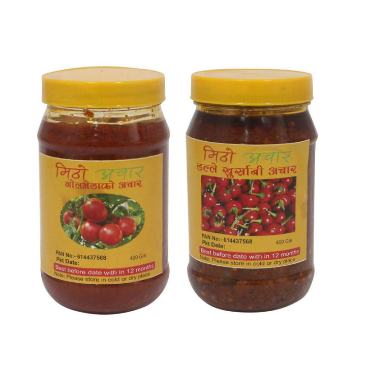 Mitho Achar Dalle Khursani & Tomato Pickle 400 grams | Daraz.com.np