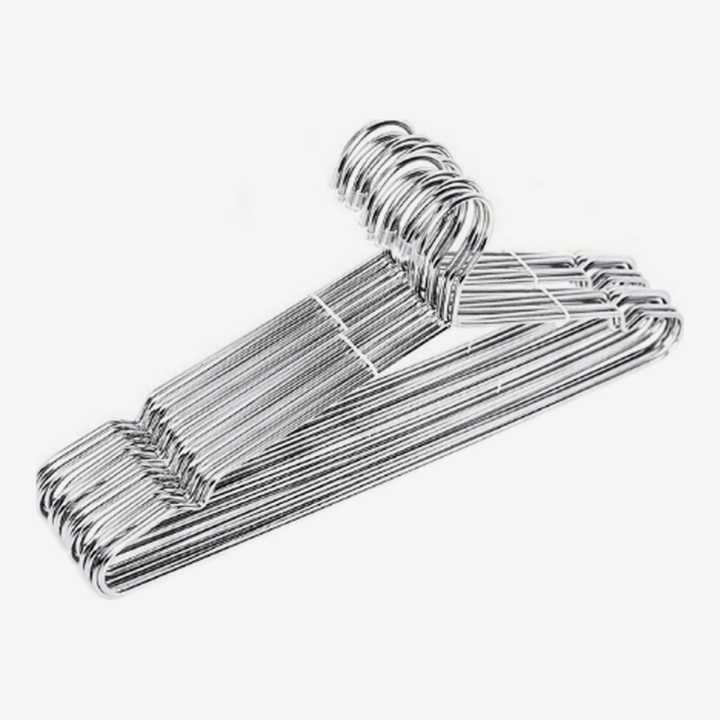 Stainless Steel Clothes Hanger Set 10 pcs | Daraz.com.np