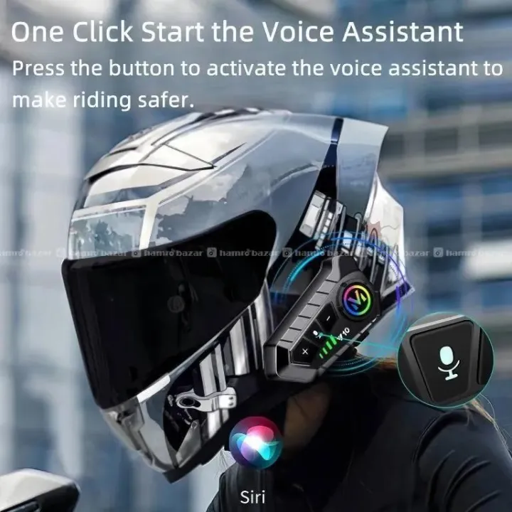 BT10 On-Ear Helmet Wireless Earphone Bluetooth Calling and Music with ...