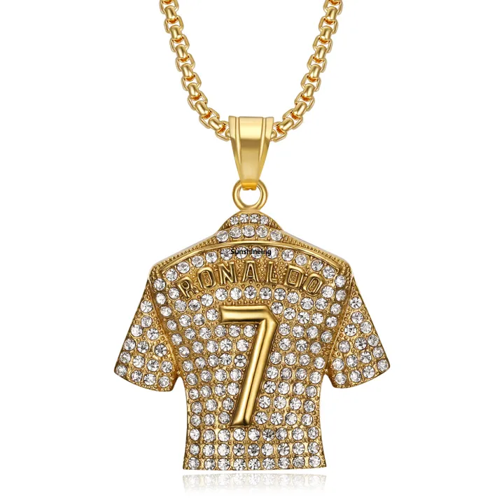 Boyfriend Jewelry Football Fan Boys Men's Chain Full CR7 Ronaldo Multi ...