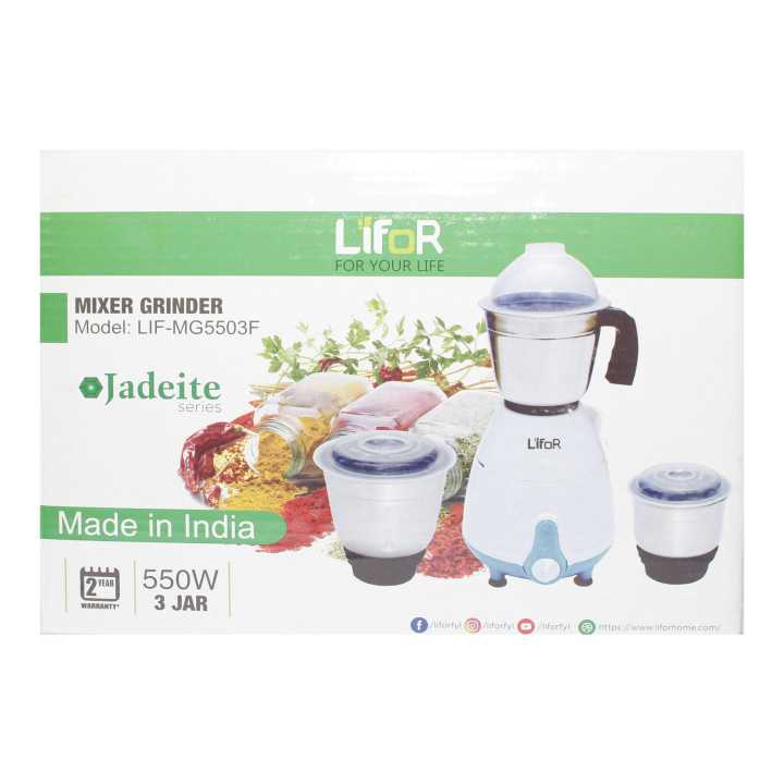Lifor 3 Jar Mixer Grinder Lif-Mg5503F 550W | Daraz.com.np