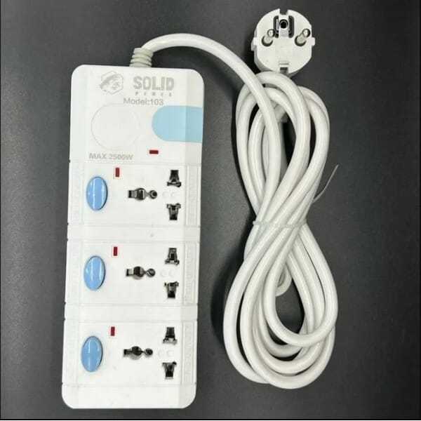 Solid Power 3 Meter Wire Good Quality 3 Socket Extension (Power ...