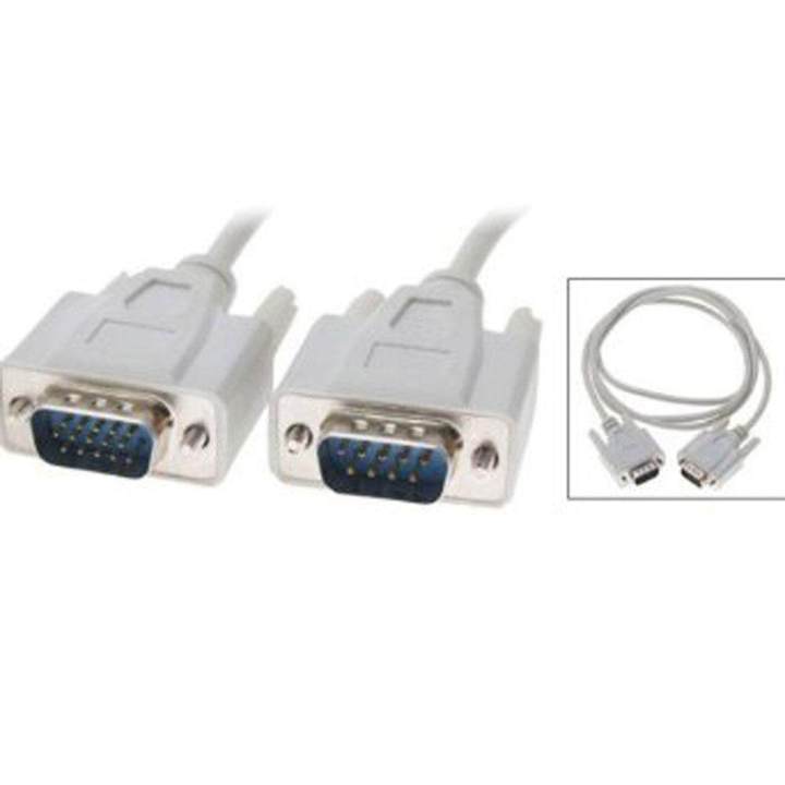 VGA HD15 Male To RS232 DB9 Pin Male Adapter Cable / Video Graphic ...