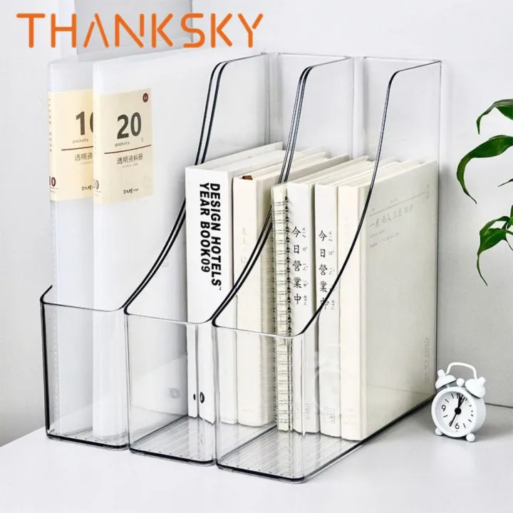 Transparent Desk File Folder Acrylic Clear File Storage Box A4 Size ...