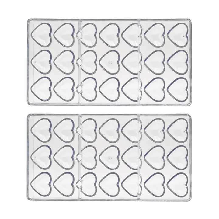 2PCS Professional Molds Transparent Chocolate Molds for Candy Bar Mold ...