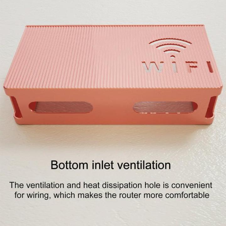 Wireless Wifi Router Storage Box Organizer Abs Plastic Wall Hanging ...