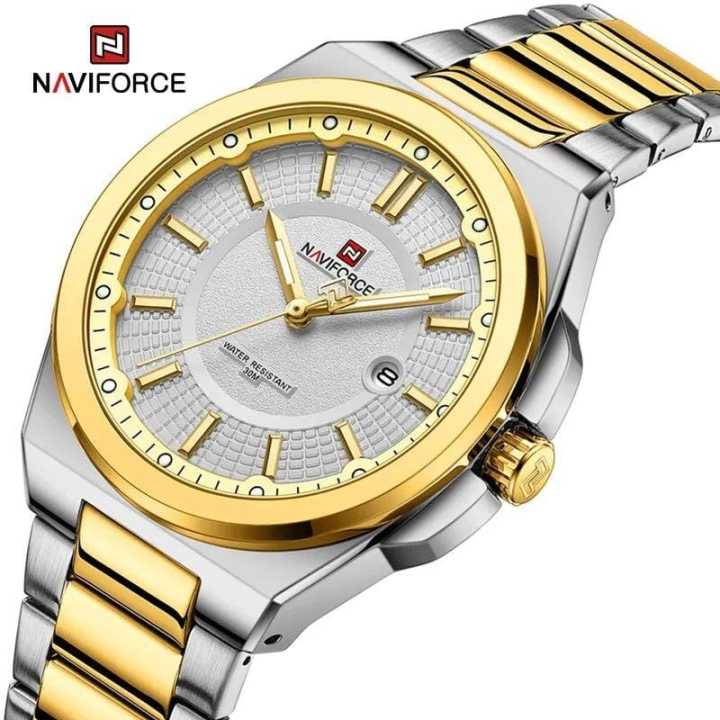 NaviForce NF9212 Business Minimalist Style Date Display Watch For Men ...