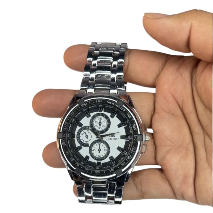 Stainless Stainless Ik Collection Rounddial Watch For Men | Daraz.com.np