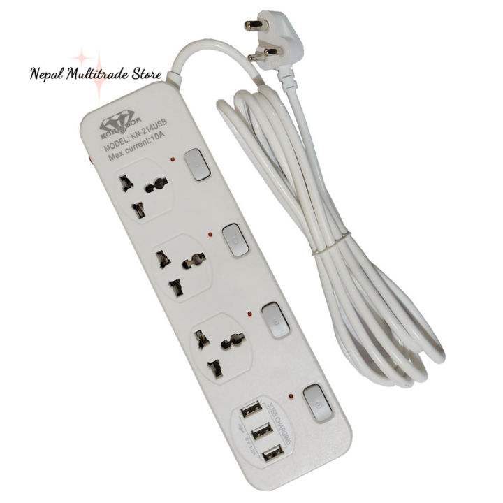 5 port Extension Multiplug - 2500W | Daraz.com.np