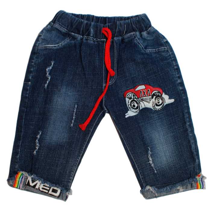Dark Blue Jeans Half Pant For Boy | Daraz.com.np