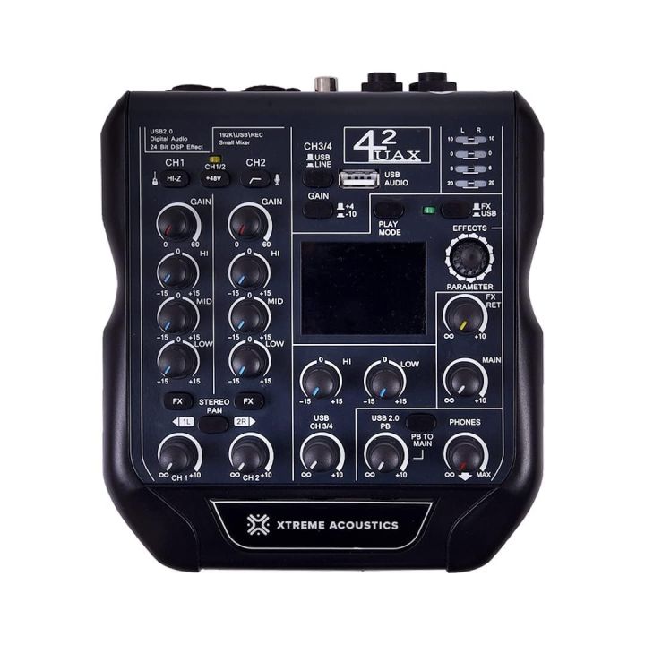 Xtreme Acoustics XAMX42 4 Channel Audio Mixer Interface with 192Khz ...