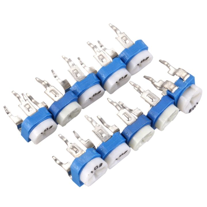 10Pcs DVD VCD 10K Ohm Trim Pot Potentiometer Top Adjustable Resistor ...