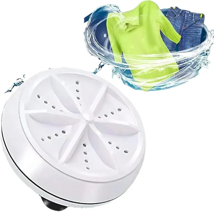 Mini Portable Ultrasonic Turbine Washing Machine Turner USB Powered ...