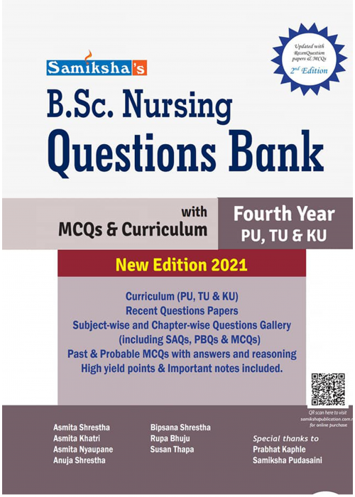 B.Sc. Nursing Questions Bank - Fourth Year 2nd Edition | Daraz.com.np