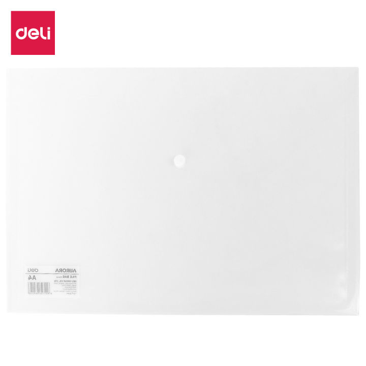 Deli My CLear File Bag Transparent, Waterproof & Dustproof Document ...