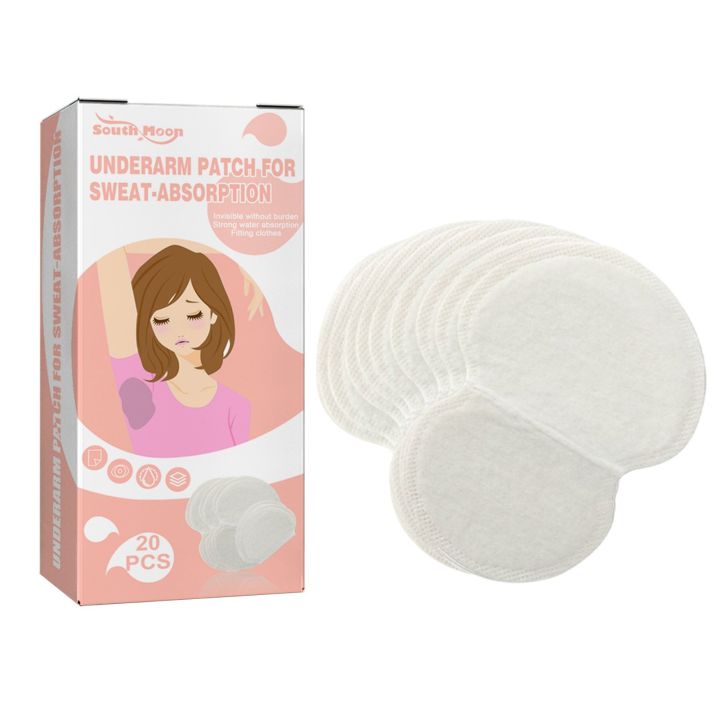 20pcs Disposable Absorbing Underarm Sweat Pads Patches Armpit Guard ...