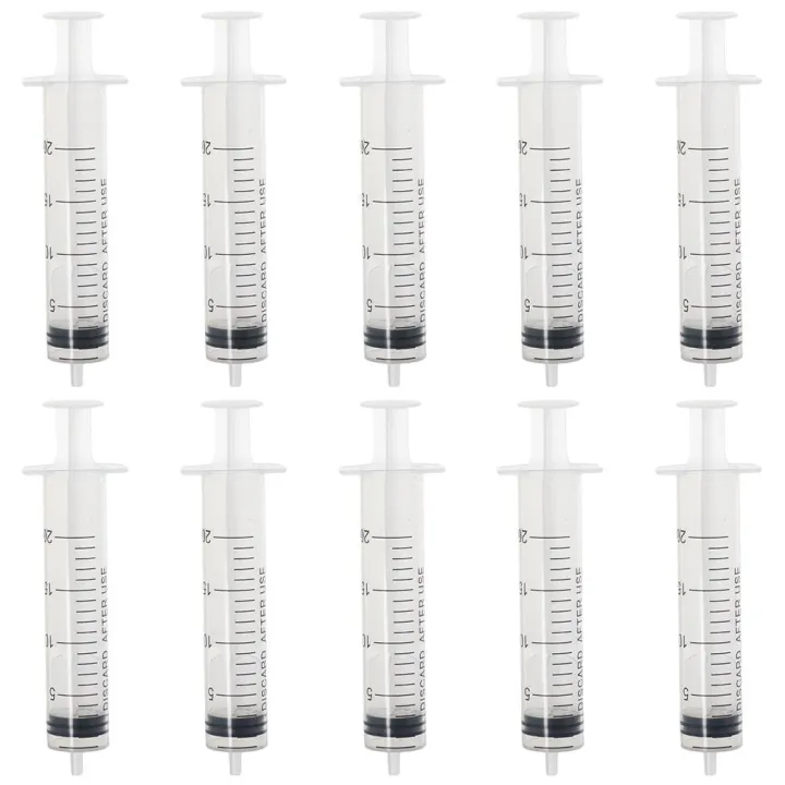 Disposable 20ml Pump Measuring Plastic Plastic Syringe Feeding Syringe ...