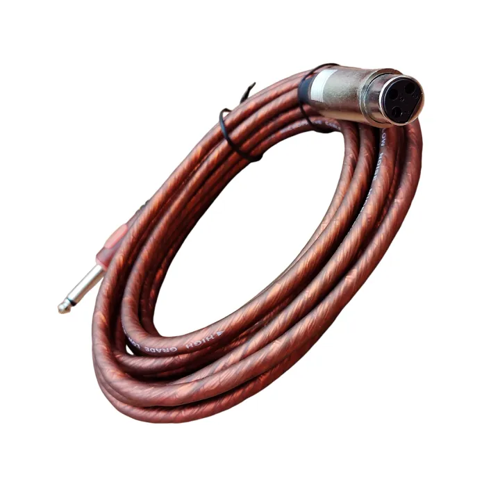 XLR Female to 6.35mm (1/4 Inch) TS 3 Meter Microphone Cable – High ...