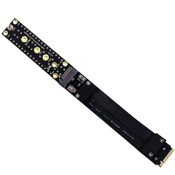 FORIDE M.2(NGFF) Key M NVMe SSD Extension Cable Extender PCIe3.0 X4 4 ...