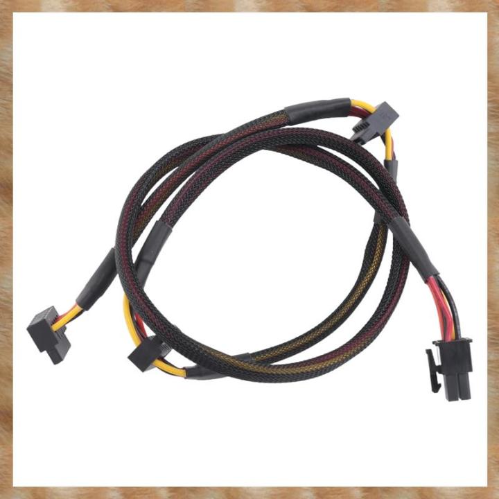 Kqueebee Modular PSU 6Pin to 3-Port SATA Power Cable 18AWG Wire 80cm ...