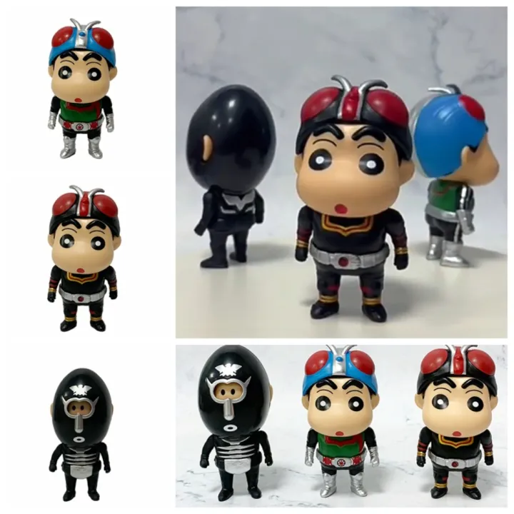 Collection Shinnosuke Nohara Crayon Shin-Chan Figure Kamen Rider Masked ...
