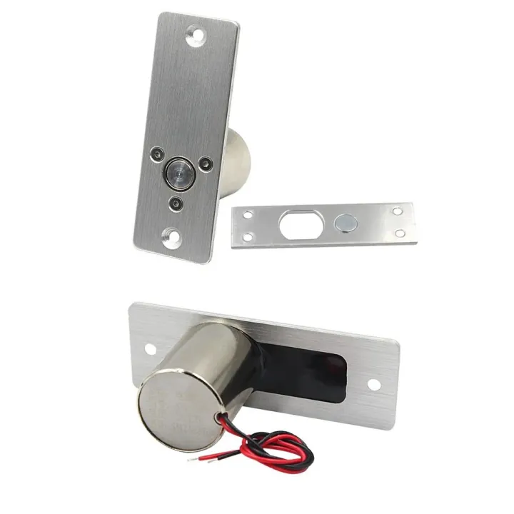NEW 12V Electric Drop Bolt Lock Embed Install Stainless Steel Mortise ...