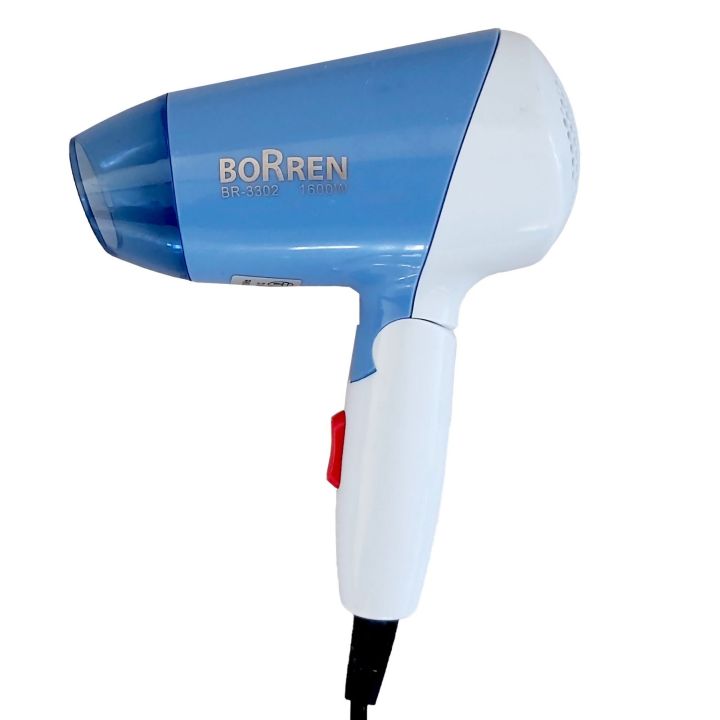 Borren BR-3302 Foldable Folding Handle Hair Dryer (1600W) | Daraz.com.np