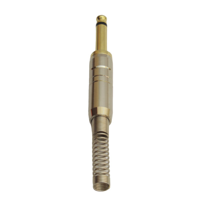 6.35 Mono Plug 1/4" Microphone Plug Connector With Spring For ...