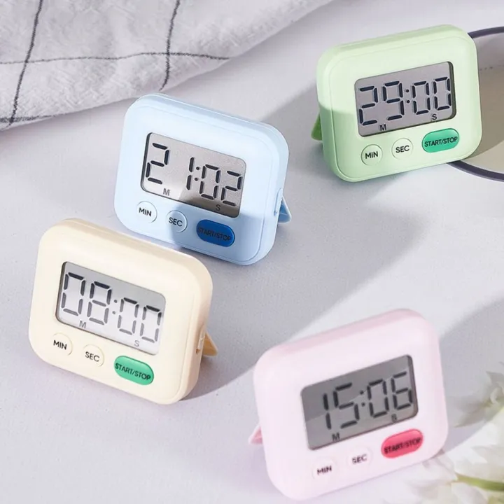 Mini with Stand Kitchen Timer LCD Digital Display Timer Reminder ...