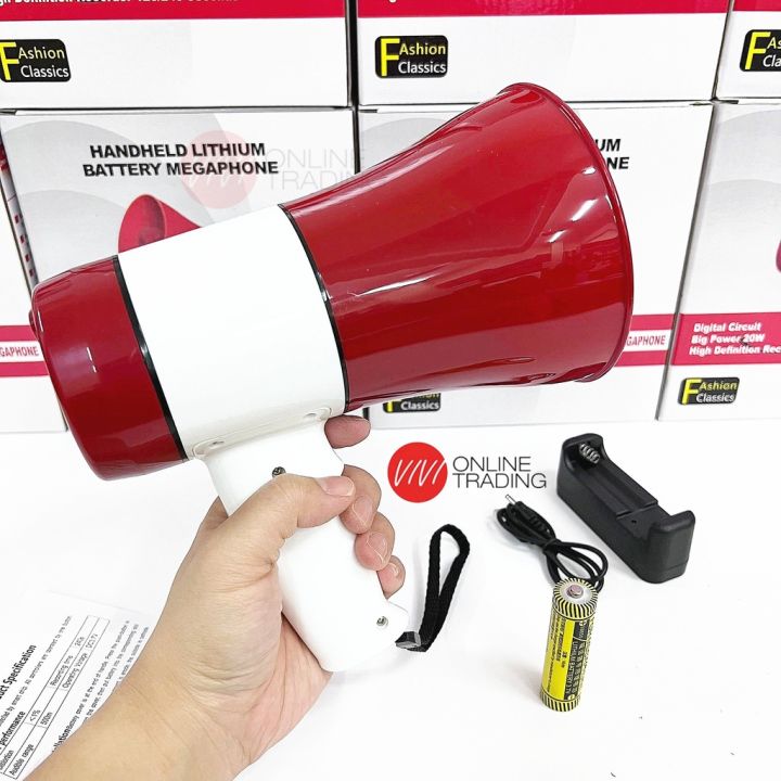 Handheld Lithium Battery Megaphone Handy Mic Megaphone 619U with Record ...