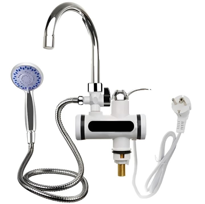 Instant Electric Heating Water Faucet With Shower(basin mount) | Daraz ...