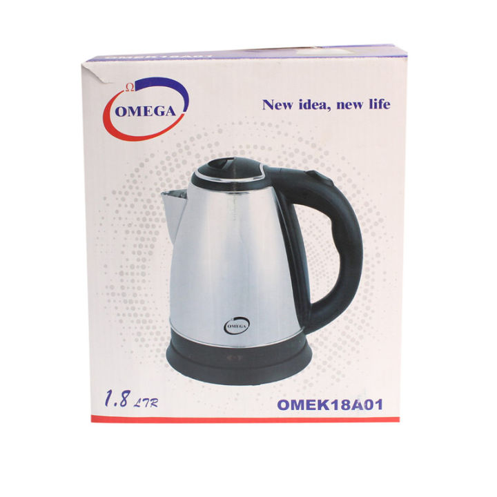 Omega OMEK18A01 Electric Kettle-1.8 L | Daraz.com.np